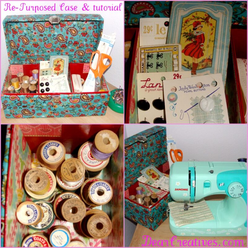DIY Vintage Case With Fabric {tutorial} Dear Creatives
