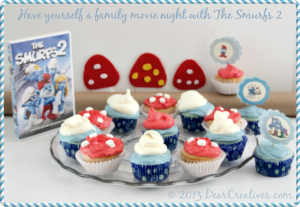 Smurfs Movie Night & Smurfs Cupcakes Fun & Easy! Dear Creatives