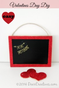 How To Decorate Mini Chalkboards - Be Mine DIY Dear Creatives