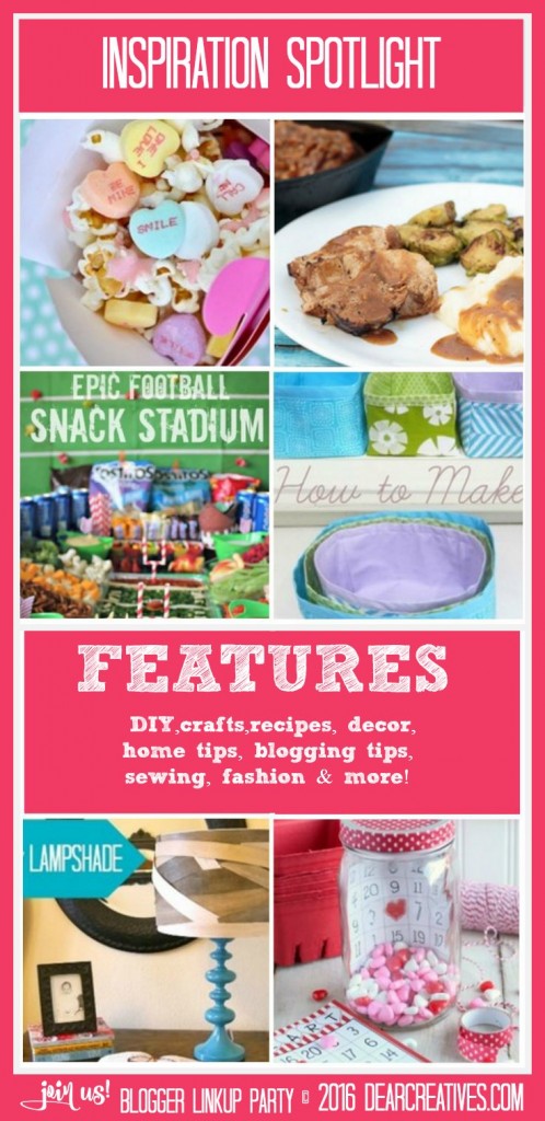 Linkup Party: Inspiration Spotlight Party 224 Crafts, DIY, Recipes & More!