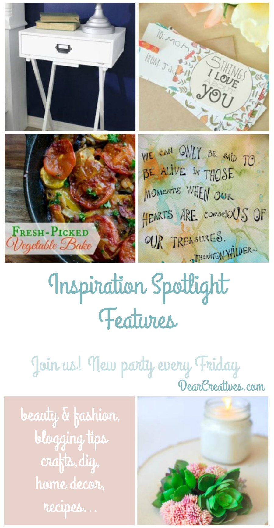 Linkup Party Inspiration Spotlight #190 DearCreatives.com