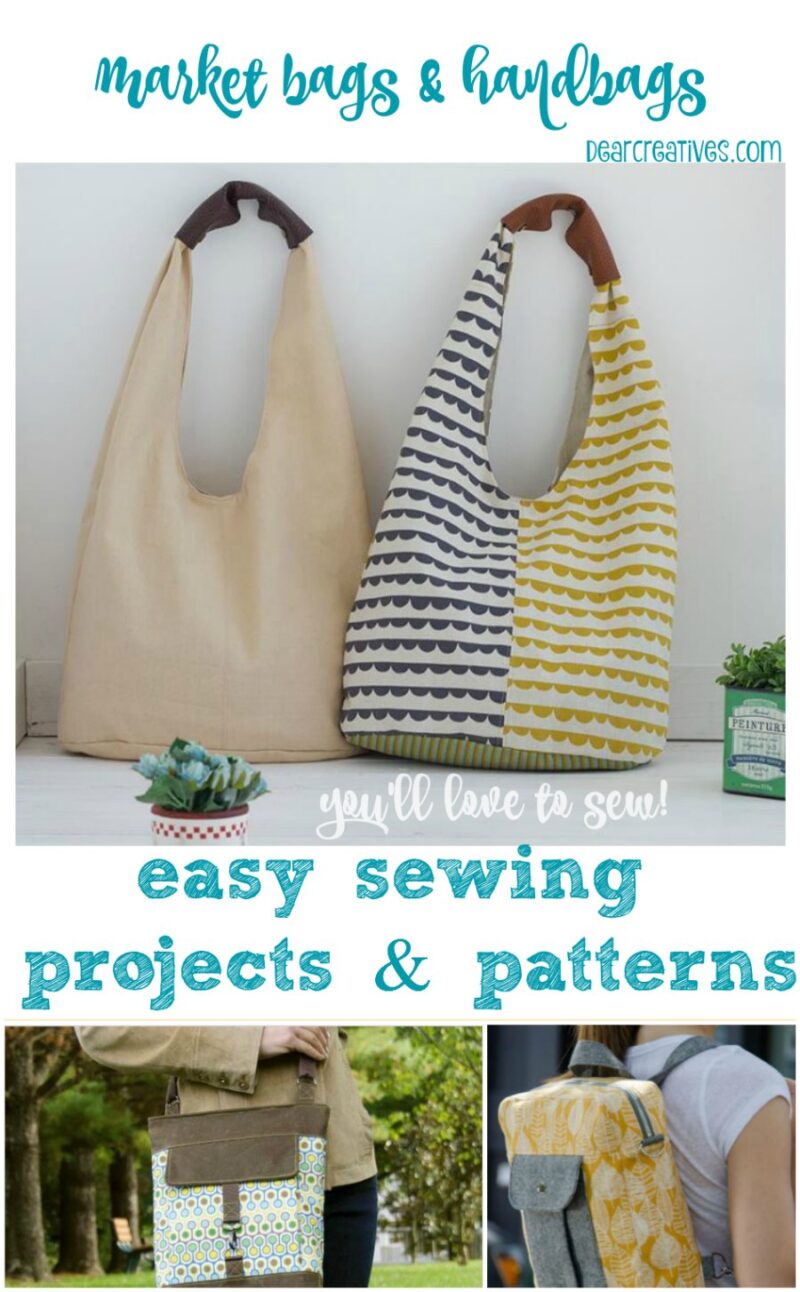 Bag Sewing Patterns: Felt Totes, Market Bags & Backpacks