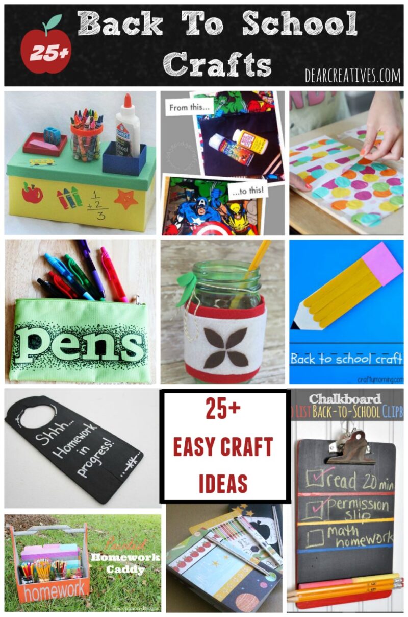Back To School Crafts 25+ Crafts That Are Fun And Easy To Make!