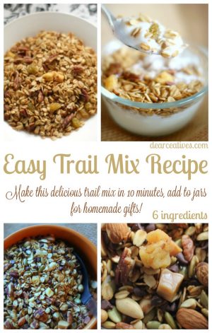 Easy Trail Mix Recipe And Makes A Great Homemade DIY Gift! Twofer!!