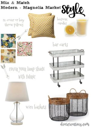 Easy DIY Home Decor Mix & Match Modern Magnolia Style