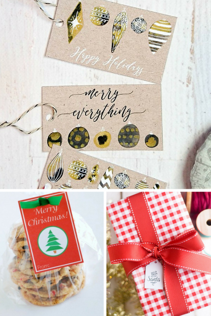 Free Printable Christmas Holiday Gift Tags to Print for Your Gifts