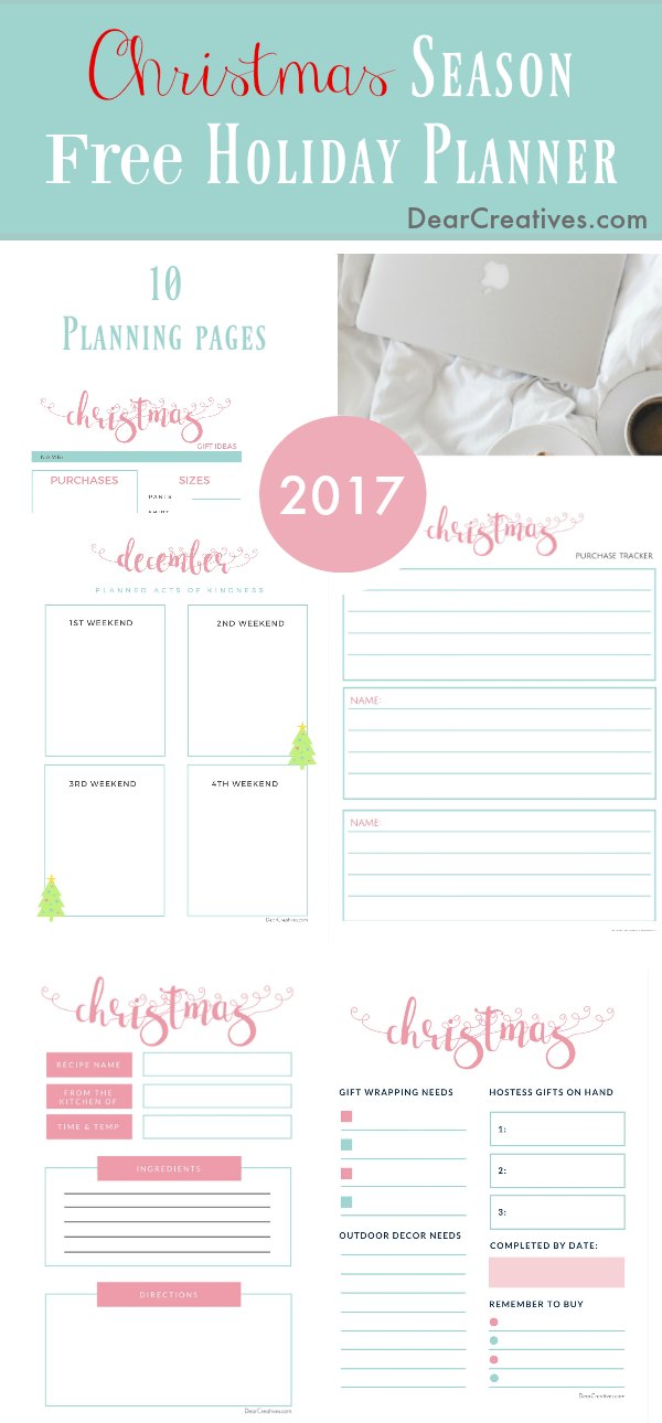 Free Printables Christmas Planner Set of Christmas Checklists