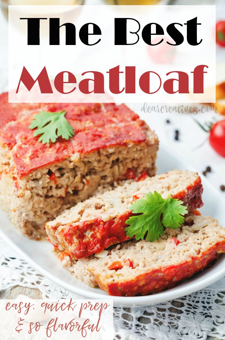 The Best Meatloaf With Roasted Red Bell Peppers....