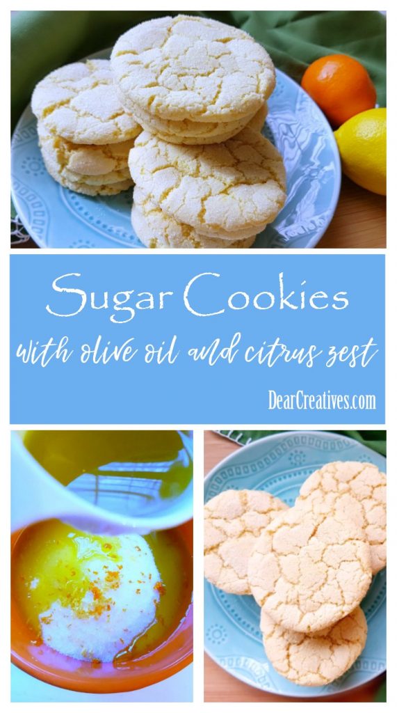 Olive Oil Sugar Cookies with Grated Citrus #FlavorYourLife