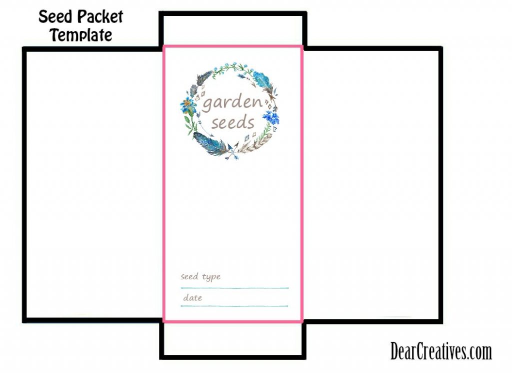 Seed Packet Template Free Printable for Gardeners & Seed Saving