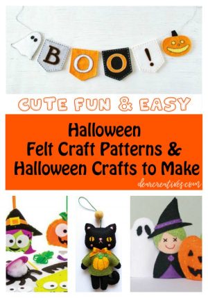 Fun, Quick and Easy Halloween Felt Crafts To Make! Dear Creatives