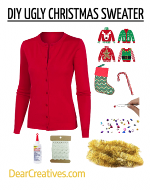DIY Ugly Christmas Sweater: Fun & Easy Christmas Craft! Dear Creatives