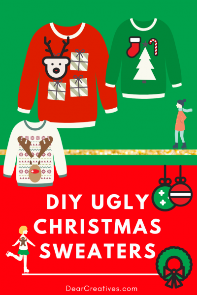 DIY Ugly Christmas Sweater: Fun & Easy Christmas Craft! Dear Creatives