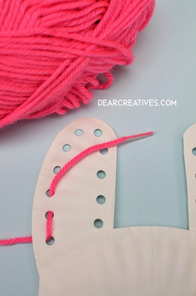 Paper Plate Bunny Craft With Lacing Activity for Kids Dear Creatives