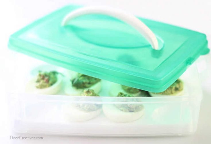 Avocado Deviled Eggs - Guacamole Deviled Eggs Dear Creatives