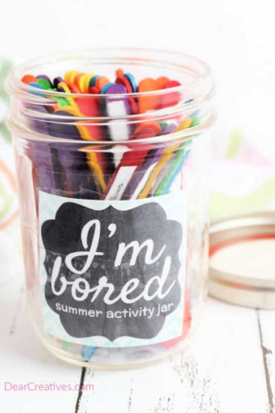 Kids Activity Jar DIY + Summer Bucket List - Dear Creatives