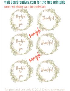 Mason Jar Craft For Fall With Free Printables "Thankful" Dear Creatives