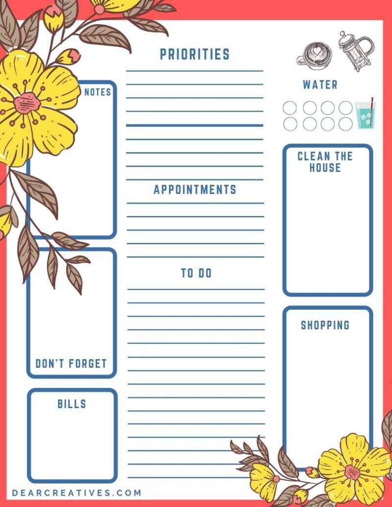 Printable To-Do List - Get It Done/Check It Off! Dear Creatives