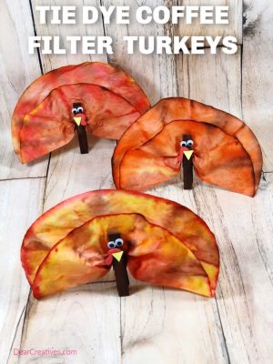 Coffee Filter Turkeys: Fall Thanksgiving Kids Craft @DearCreatives