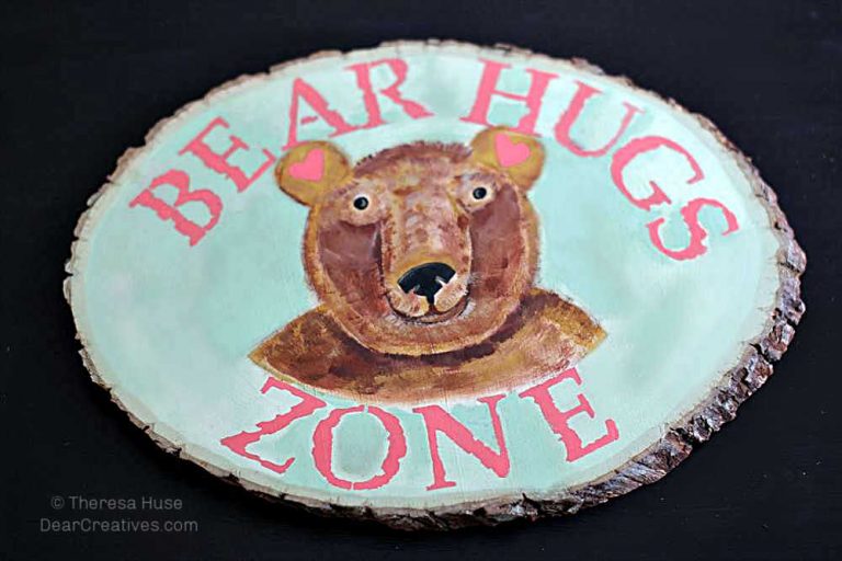 DIY Wood Bear Sign - Step By Step How-To Dear Creatives