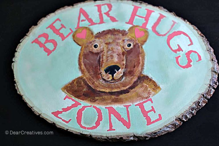 DIY Wood Bear Sign – Step By Step How-To – Watimas
