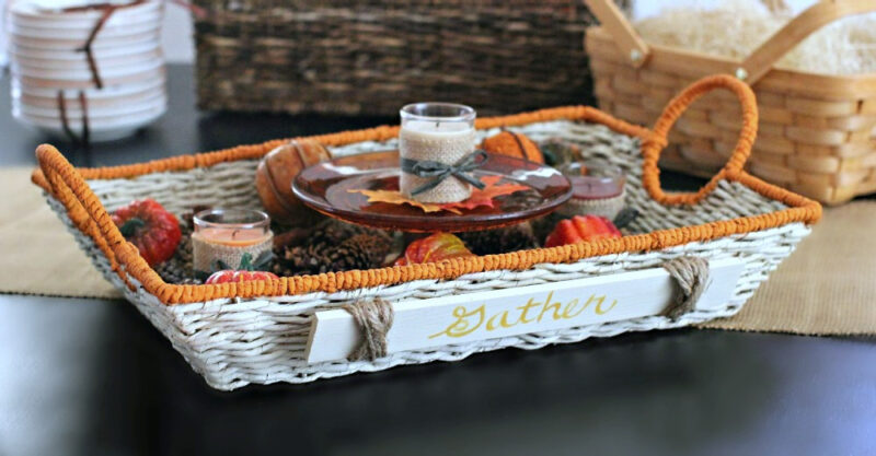 DIY Fall Decor - Paint And Decorate A Basket + DIY Sign Dear Creatives