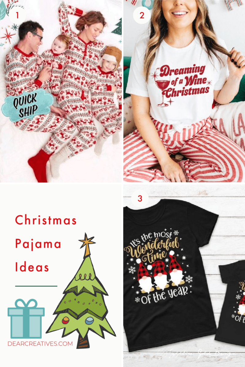 10+ Christmas Pajama Ideas To Make Staying In Fun! Dear Creatives