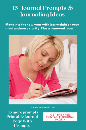 Printable Journal Page With Prompts - Refocus Dear Creatives