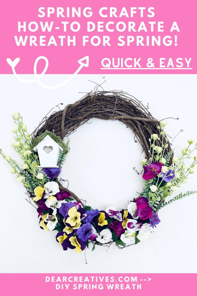 DIY Spring Wreath (Quick & Easy!) Dear Creatives