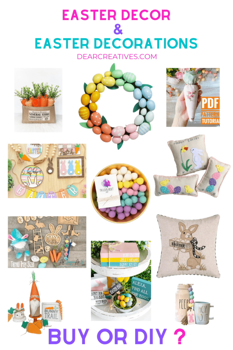 Easter Decorations To Buy And DIY Dear Creatives