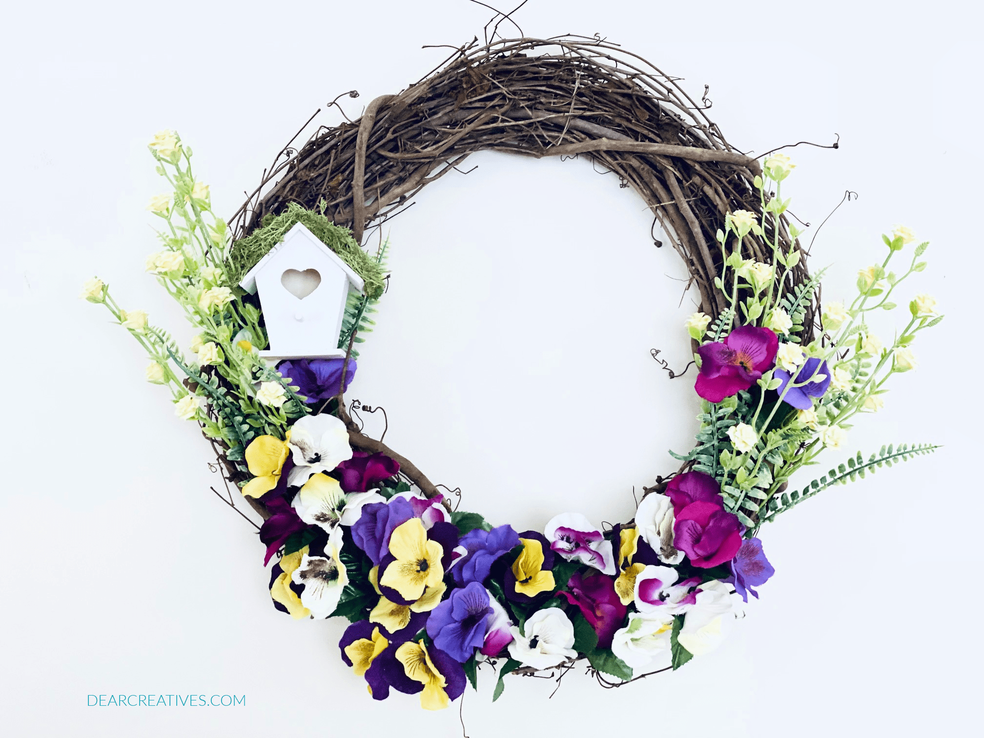 DIY Spring Wreath (Quick & Easy!) Dear Creatives