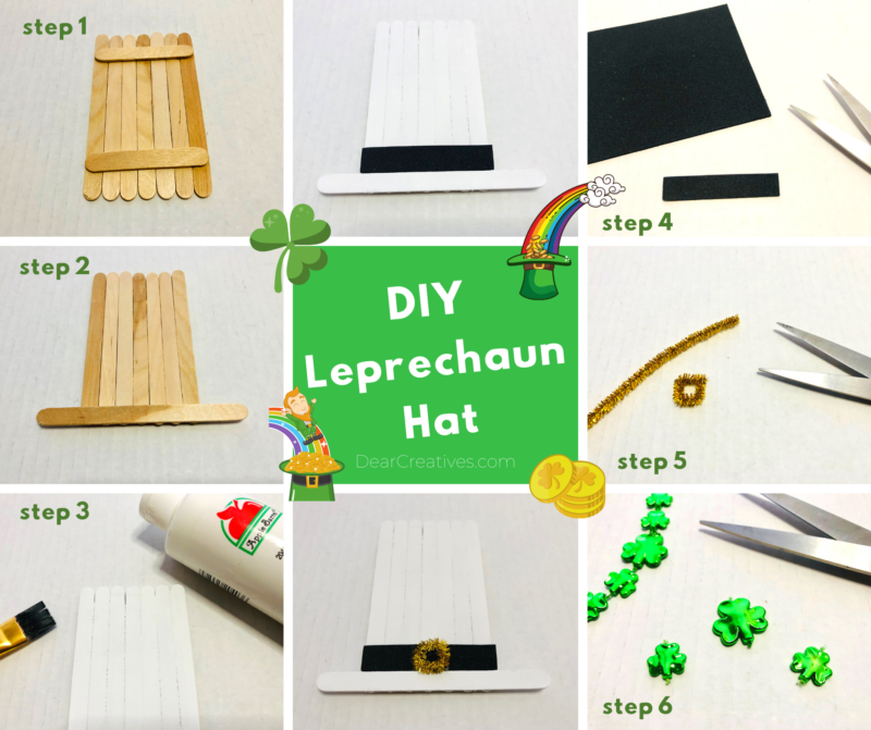 Popsicle Stick Leprechaun Hat - St. Patrick's Day Kid's Craft Dear ...