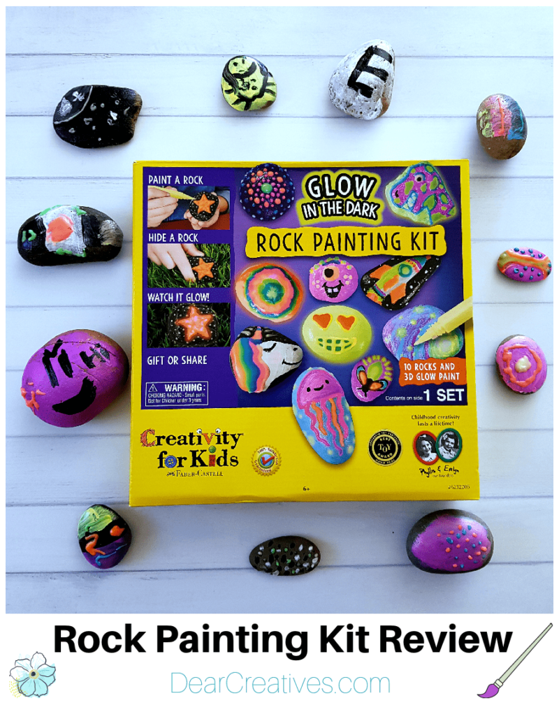 Rock Painting Kit Review (glow-in-the-dark) Dear Creatives