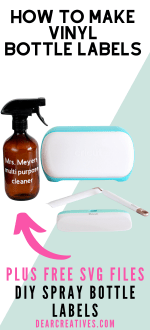 DIY Spray Bottle Labels - Cricut Craft Dear Creatives