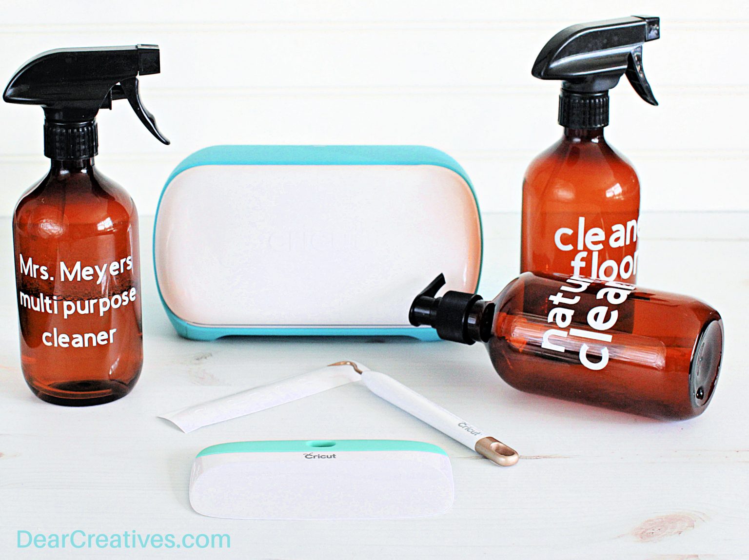 DIY Spray Bottle Labels - Cricut Craft Dear Creatives
