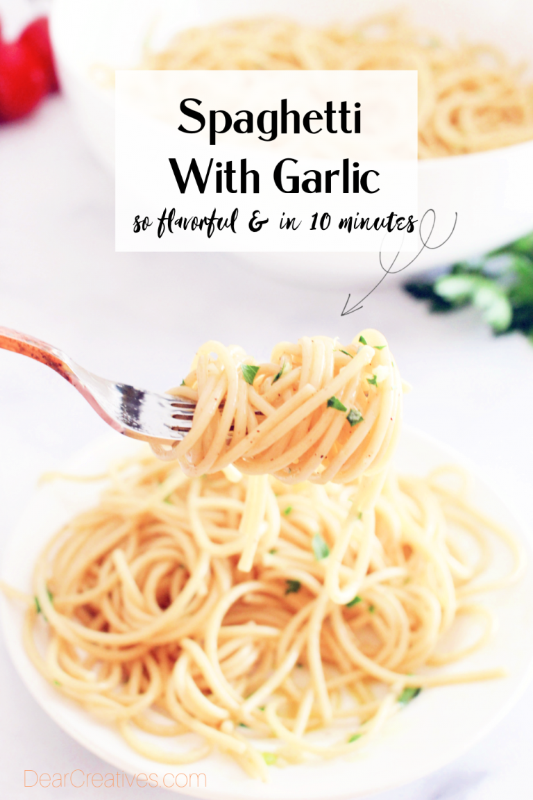 The Spaghetti With Garlic Pasta Recipe is Delicious, Fast Ready in 10 ...