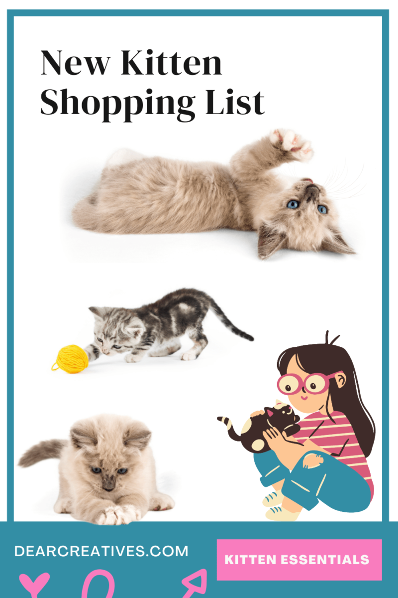 New Kitten Shopping List - Tips+Essentials Printable Dear Creatives