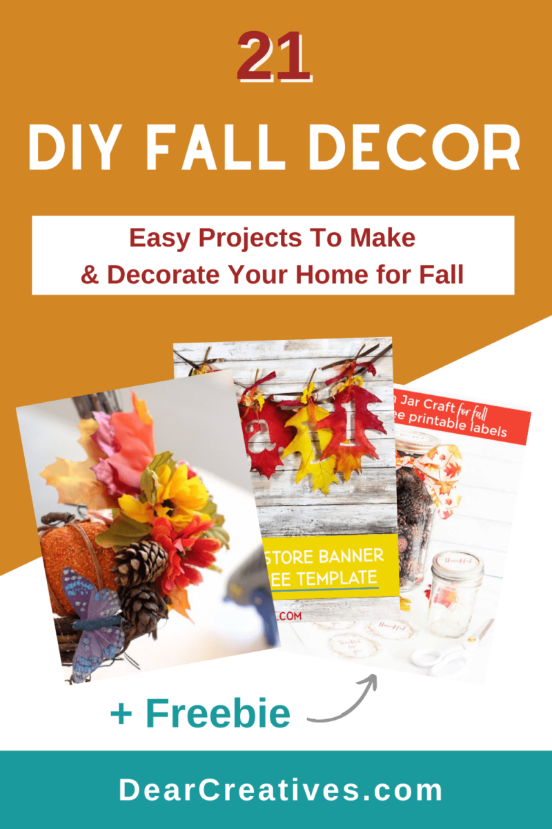 DIY Fall Decor Ideas: 21 Easy Projects for Your Home Dear Creatives
