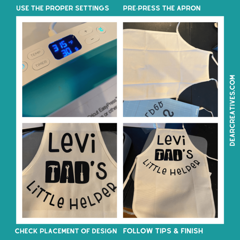 DIY Iron-On Apron - Personalize Aprons - Cricut Craft Dear Creatives