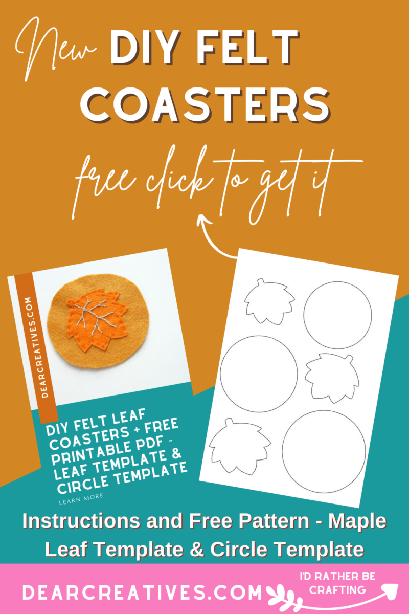 Felt Fruit Coasters DIY: Easy Craft with Free Printable Template