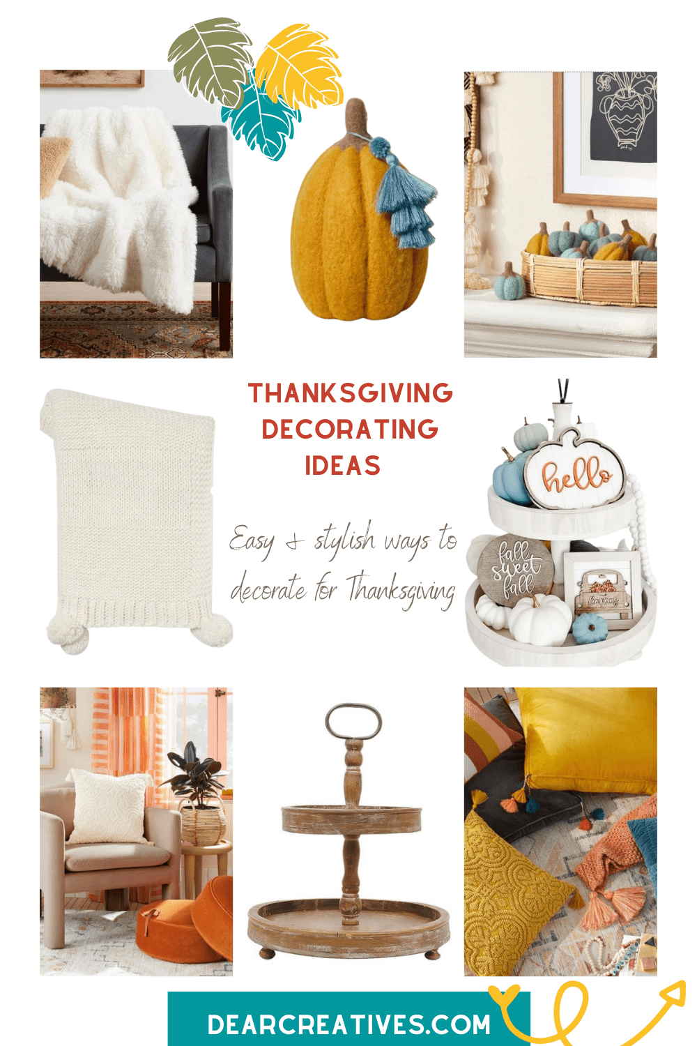 Thanksgiving Decorating Ideas 20 Easy & Stylish Ideas Dear Creatives