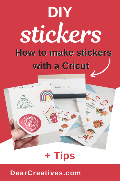 How To Print And Cut Stickers On a Cricut Dear Creatives