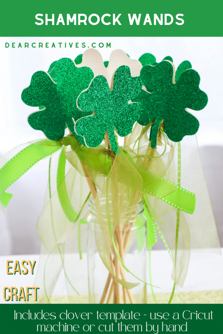 Shamrock Wands - St. Patrick's Day Craft Dear Creatives