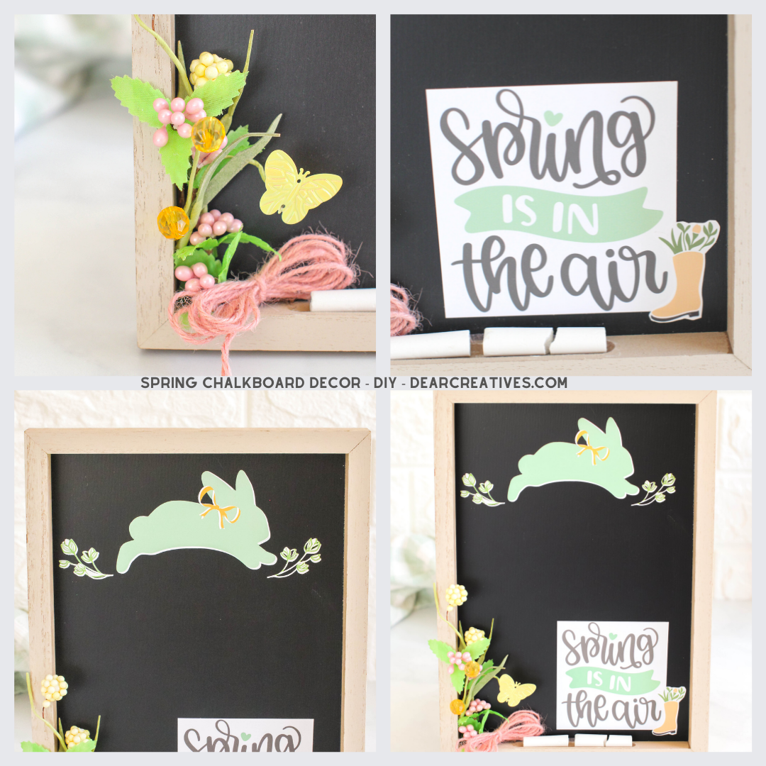 DIY Spring Chalkboard - Decorate A Chalkboard For Spring! Dear Creatives
