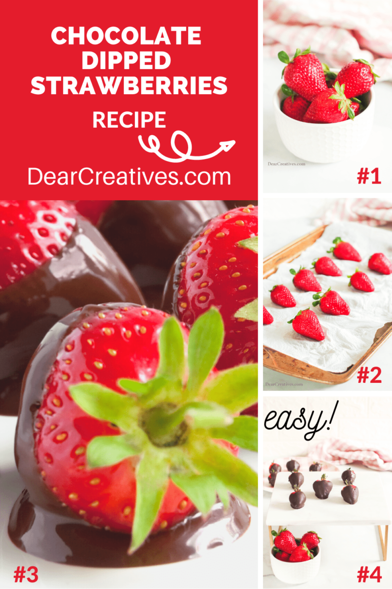 Chocolate Dipped Strawberries Recipe Dear Creatives
