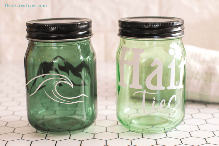 Cricut Jar Ideas + How To Add Vinyl To Jars Dear Creatives