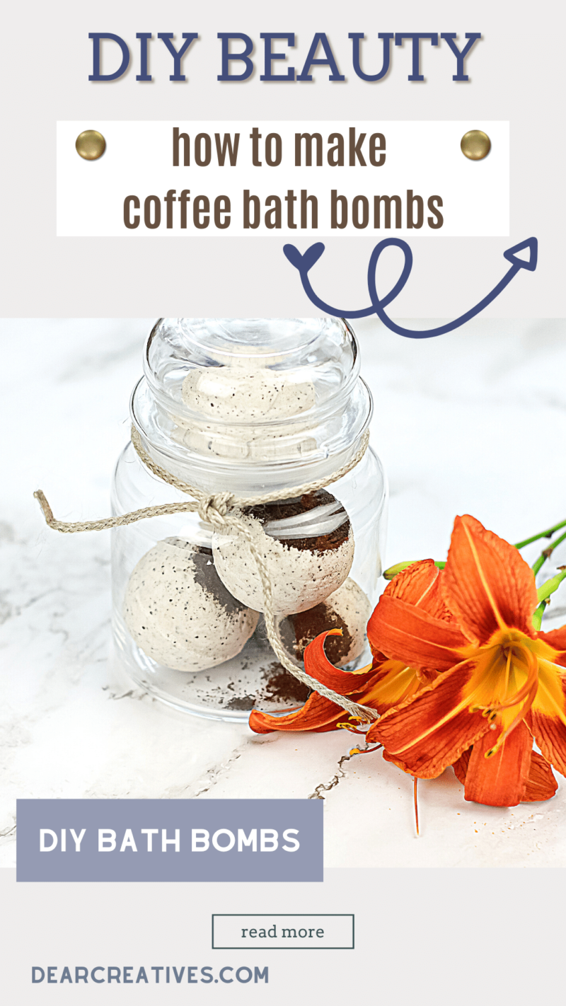 DIY Coffee Bath Bombs Dear Creatives