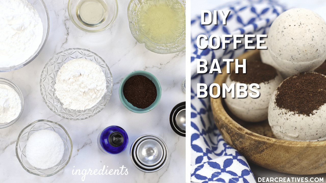 DIY Coffee Bath Bombs Dear Creatives