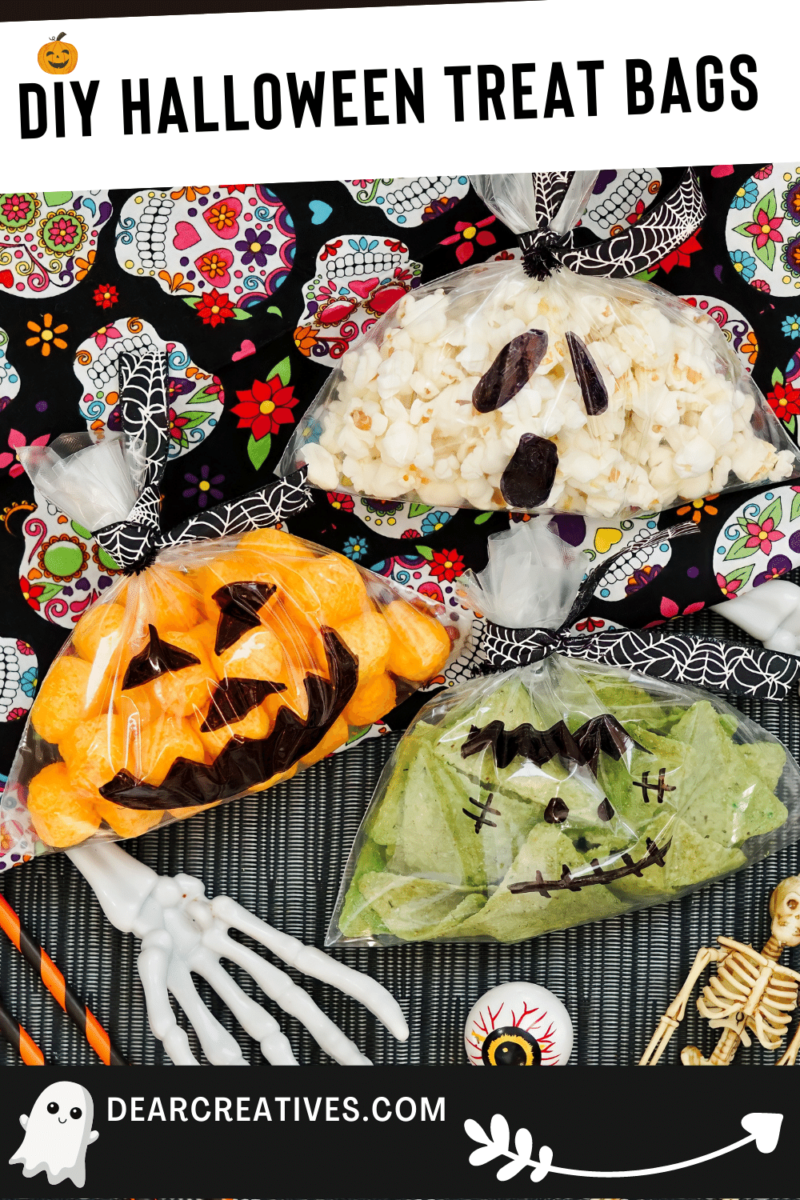 DIY Halloween Treat Bags (Goodie Bags) Dear Creatives