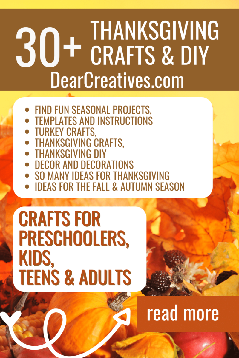 Thanksgiving Crafts - Dear Creatives